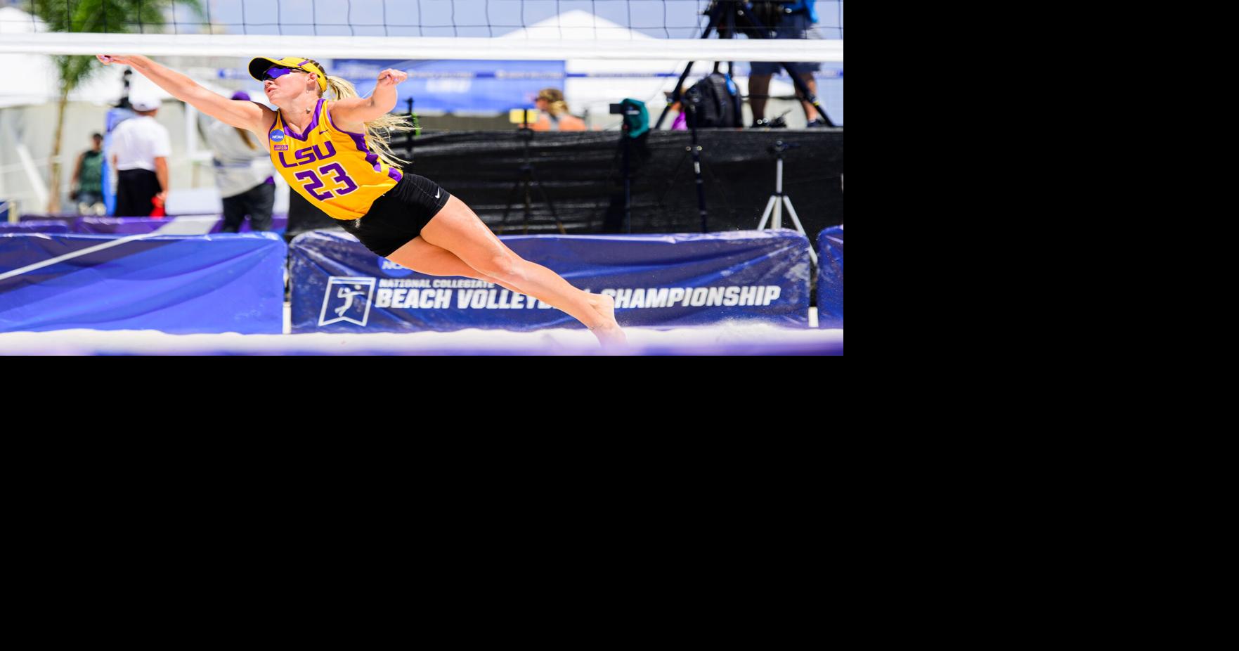 LSU beach volleyball falls to elimination bracket in NCAA finals; here ...
