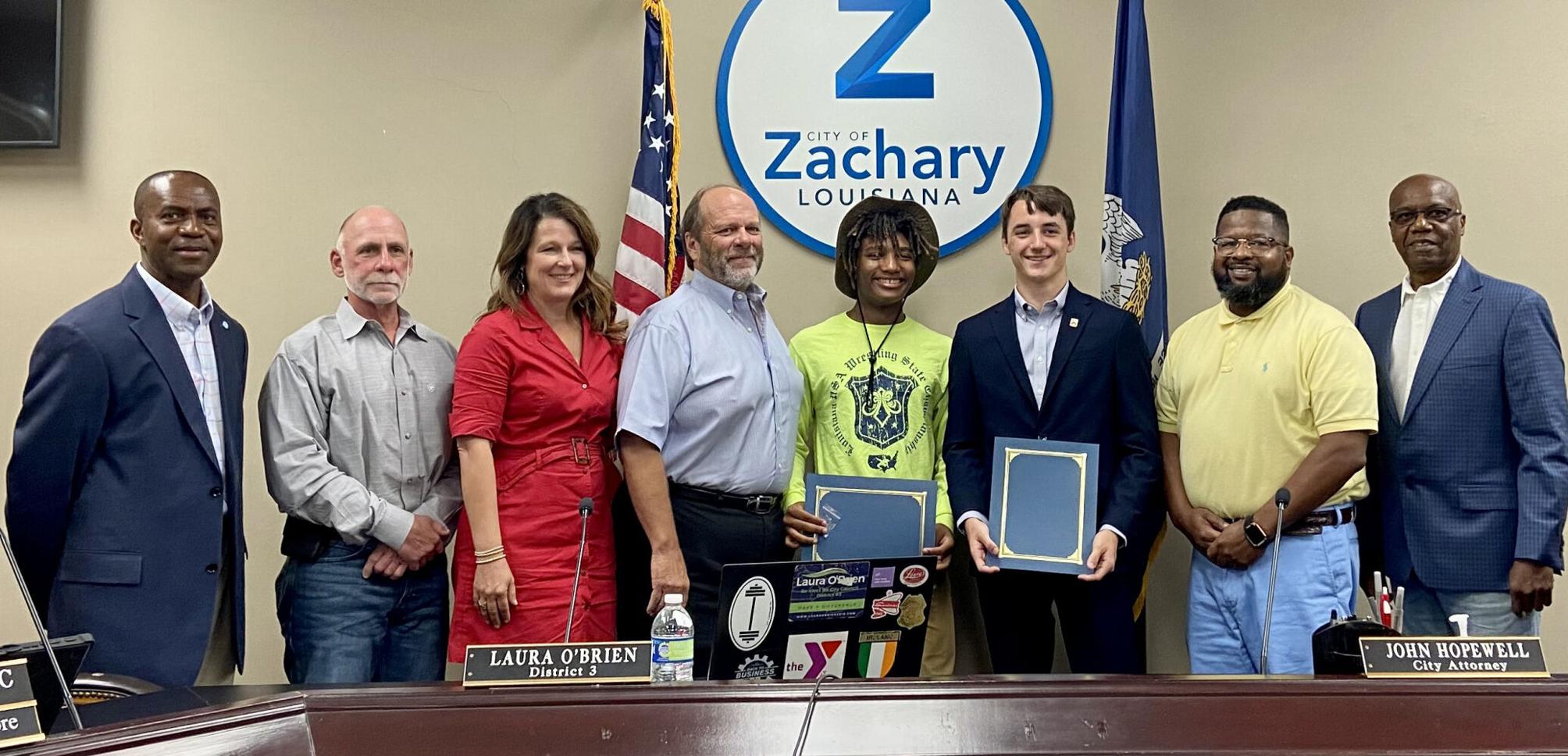 Top wrestlers honored by Zachary City Council for winning state titles ...