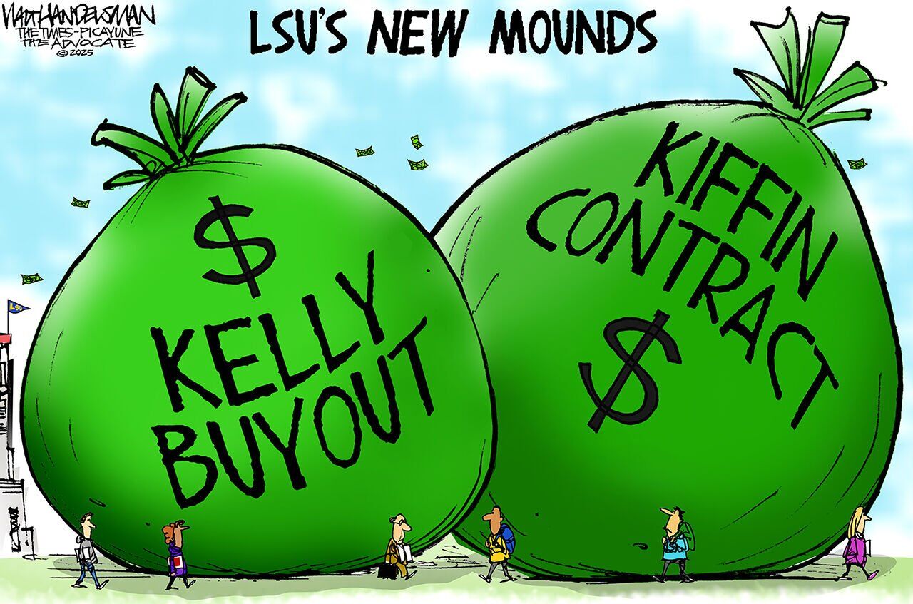LSU football coach deals Cartoon | Walt Handelsman | theadvocate.com