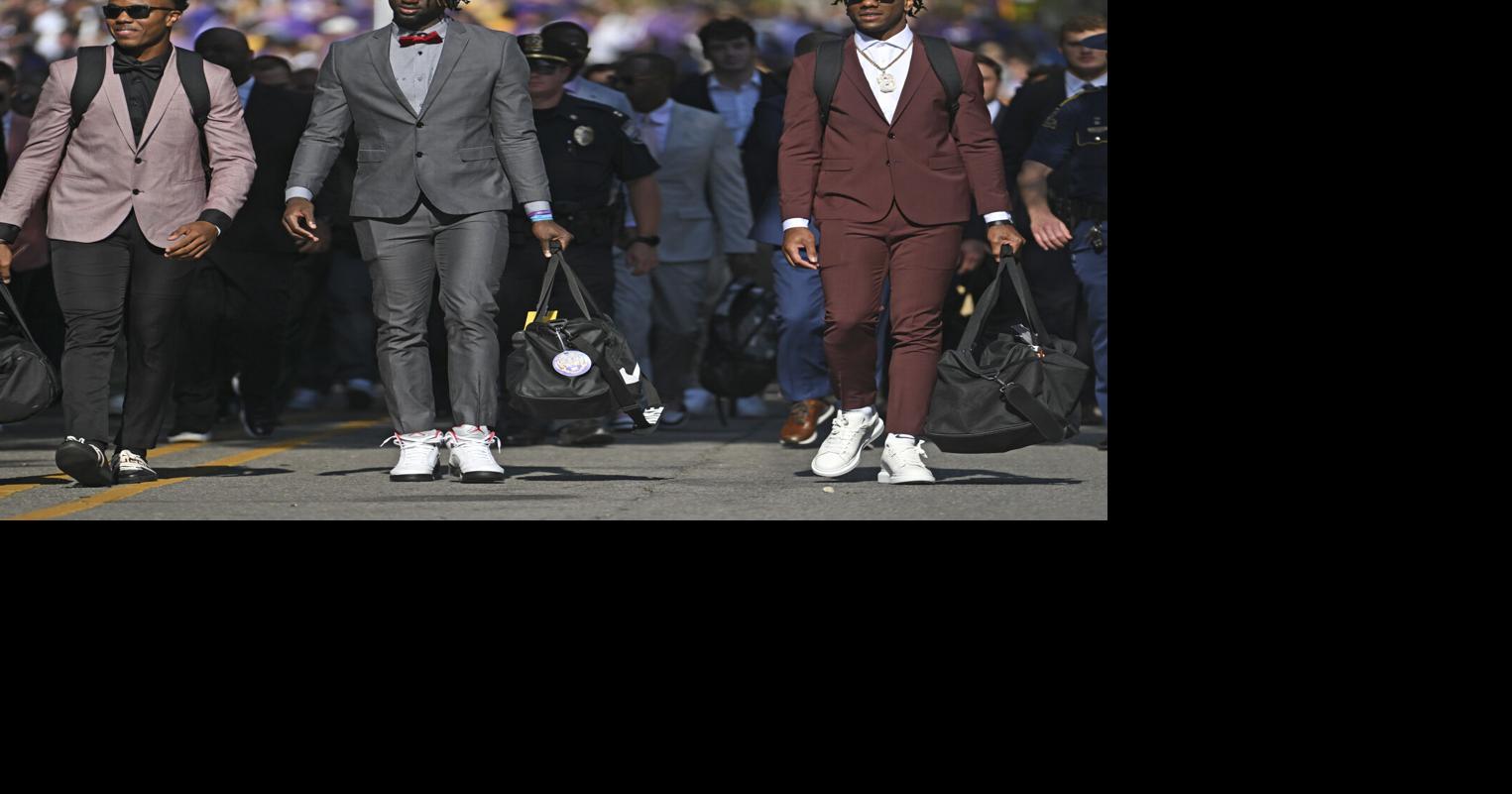 Tiger Walk swagger: Why LSU football players strut in tailored suits on ...