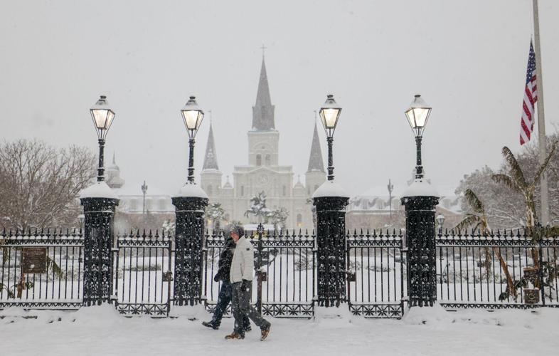 See 2025 photos of New Orleans landmarks covered in snow | Weather/Traffic | theadvocate.com