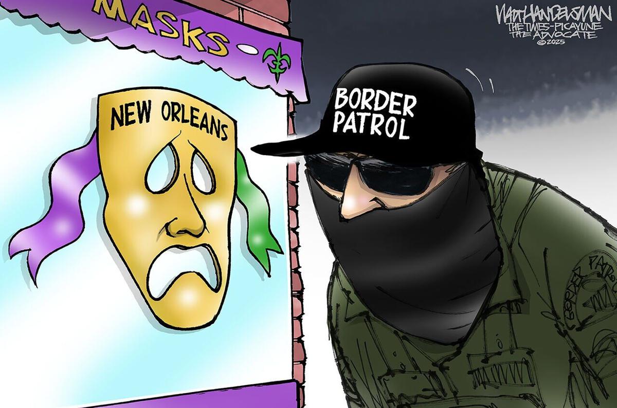 Border Patrols come to New Orleans Cartoon | Walt Handelsman ...
