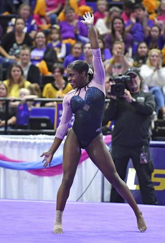 LSU gymnast Kiya Johnson makes amazing seem commonplace in stellar ...