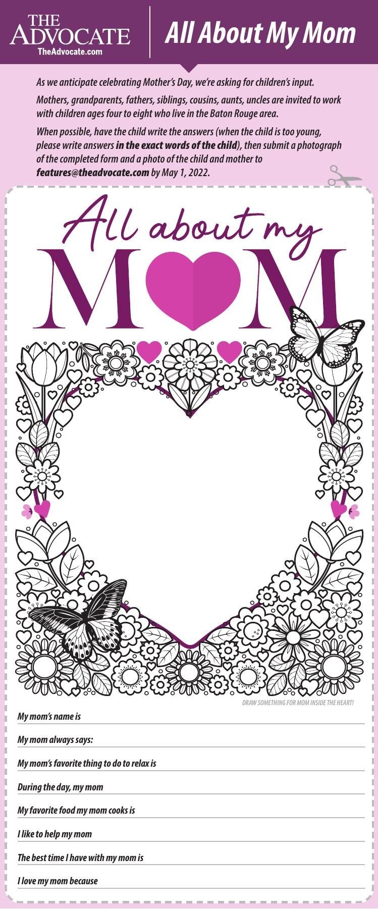 All about my mom: We invite children to tell us about their mothers ...