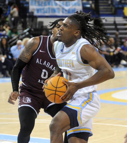 Southern men's basketball celebrates outright SWAC title | Southern ...