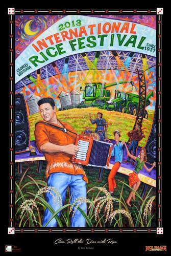 Artist creates 2025 Crowley Rice Festival poster using AI ...