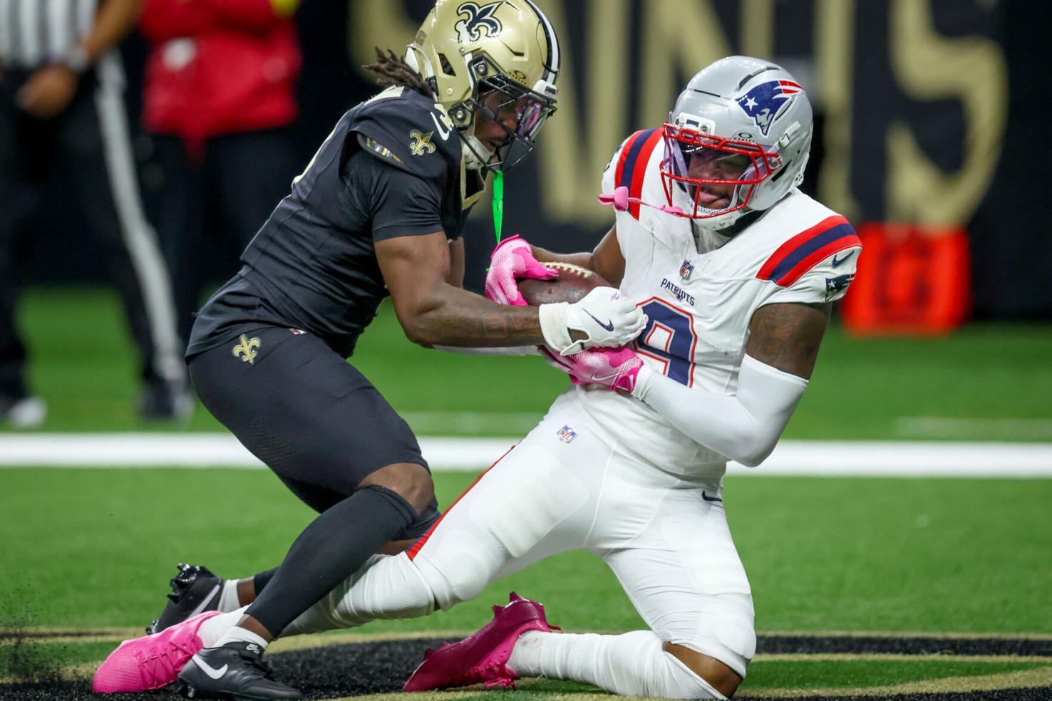 LSU's Kayshon Boutte enjoys Patriot vs. Saints homecoming | Saints ...