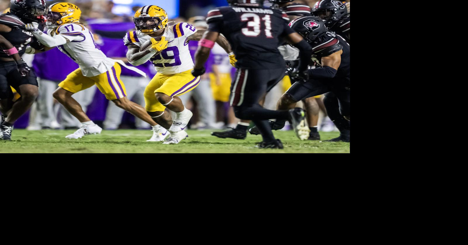 LSU football's run game improved against South Carolina | LSU ...
