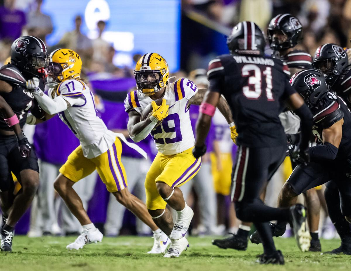 LSU football's run game improved against South Carolina | LSU ...