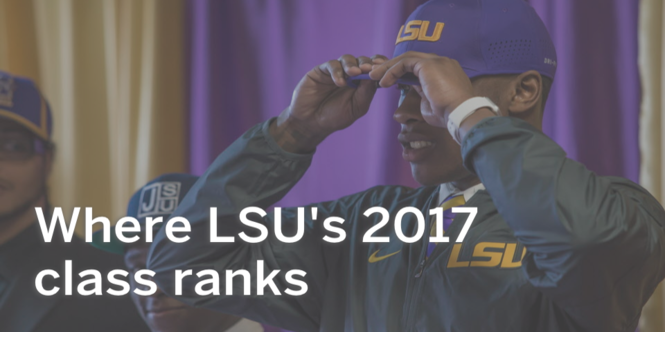 Where does LSU's 2017 recruiting class rank? | LSU | theadvocate.com