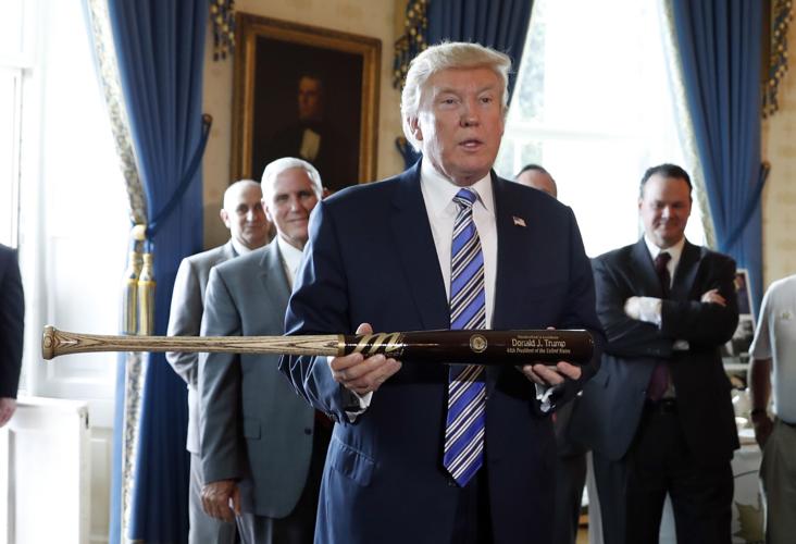 Louisiana-made baseball bats on display for Trump's 'Made in America ...
