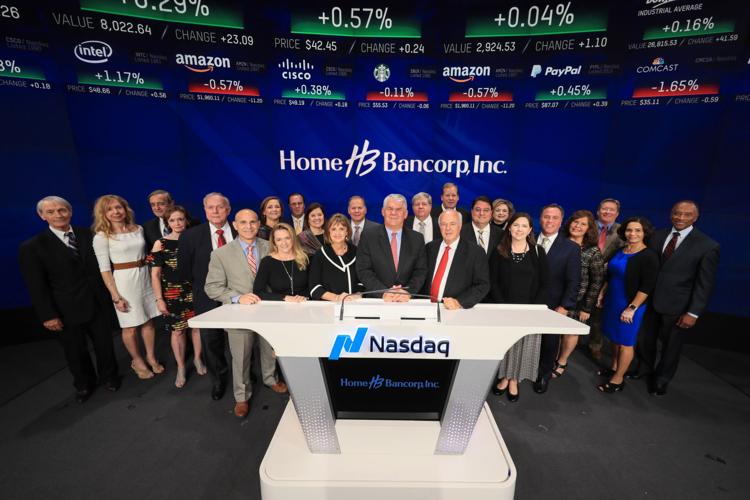 Home Bank officials mark company anniversary with ringing of Nasdaq ...