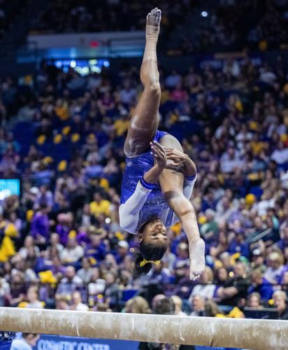 LSU gymnastics tops North Carolina 198.250-196.075 in finale | LSU ...