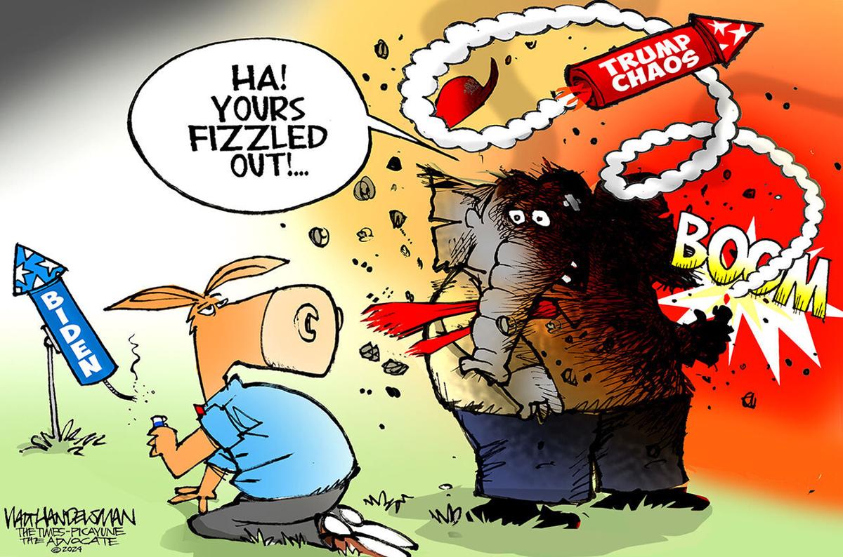 Political fireworks Cartoon | Walt Handelsman | theadvocate.com