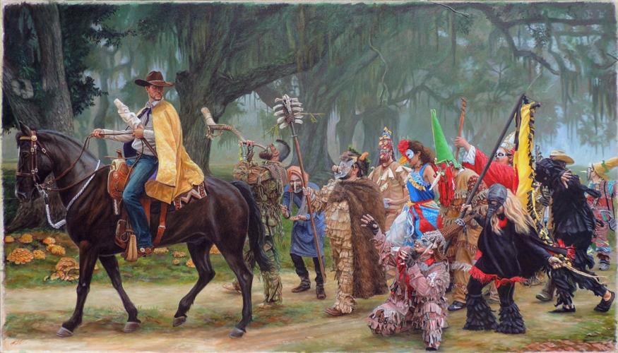 Herb Roe doesn't just paint Mardi Gras scenes, he lives them ...