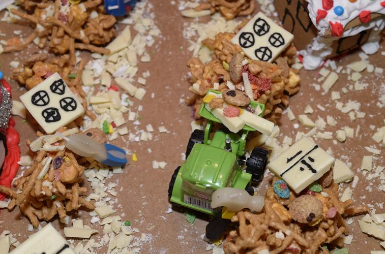 Candy debris, chocolate drywall: Woman creates flood-damaged ...