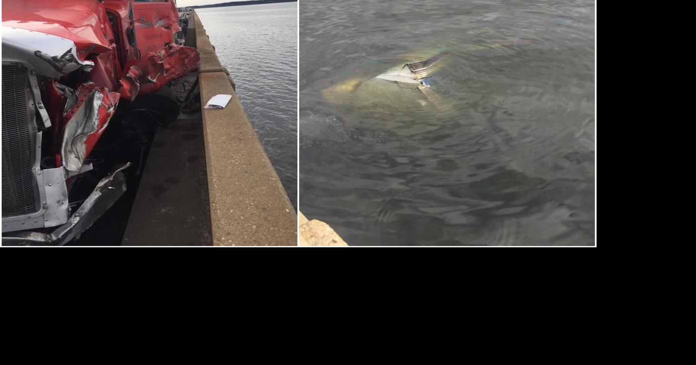 Pair of 18-wheelers collide on Pendleton Bridge, one sent into Toledo ...