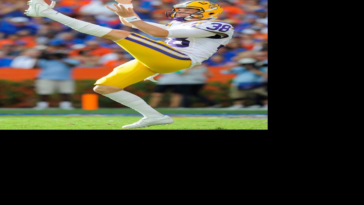 Punter Brad Wing, No. 38, became unlikely star at LSU | LSU ...