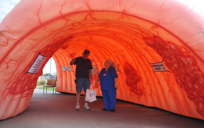 Photos: Giant, walkthrough colon raises awareness during Colorectal ...