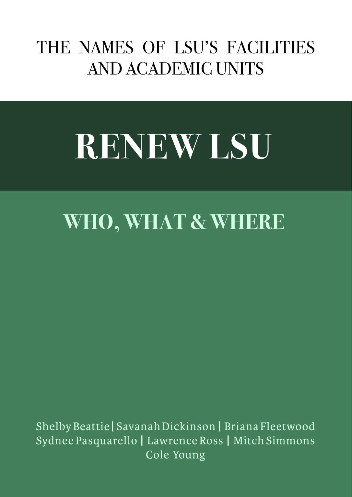 Renew LSU Research | | theadvocate.com