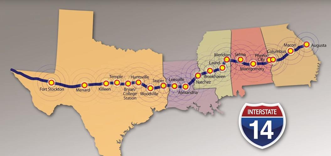 Long-shot Interstate 14 idea would take route through Louisiana, 4 ...