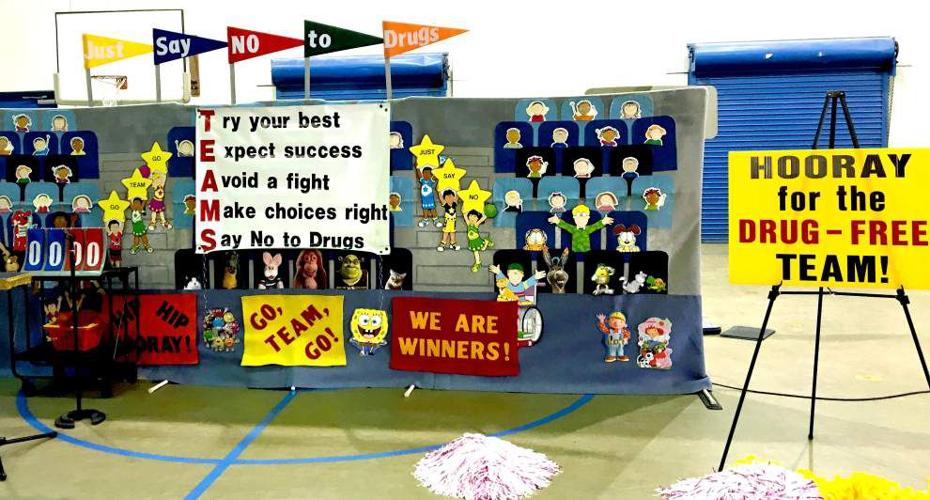 Harvey Rabbit, friends deliver drug-free message at Bains schools ...