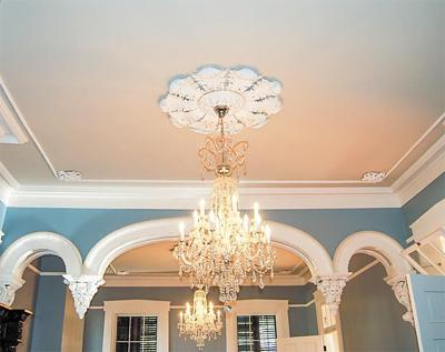 Ceiling medallions and moldings add details and dimension | Cue ...