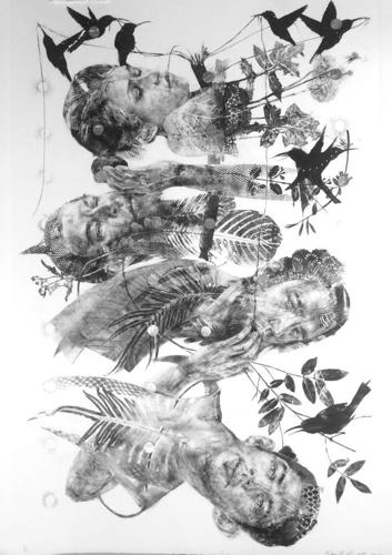 'Head Games;' Keith Perelli’s collage paintings take over Contemporain ...