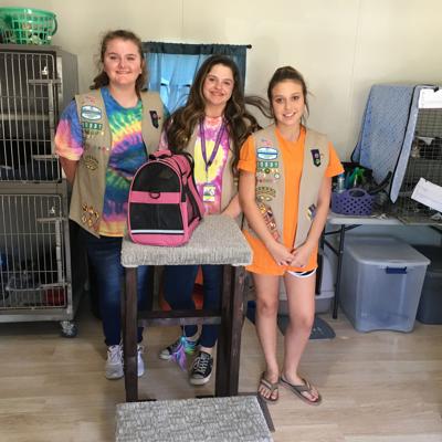 Denham Springs Girl Scouts earn Silver Star with cat tree project ...