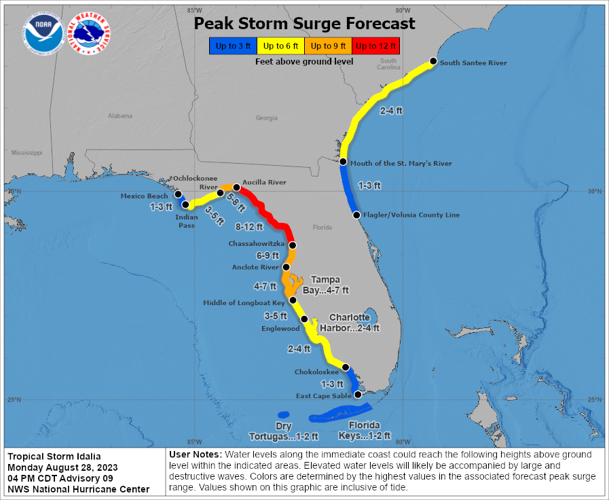 Idalia To Hit Florida Wednesday As Major Hurricane Hurricane Center