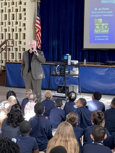 Jay Grymes visits third graders at Zachary Elementary School | Zachary ...