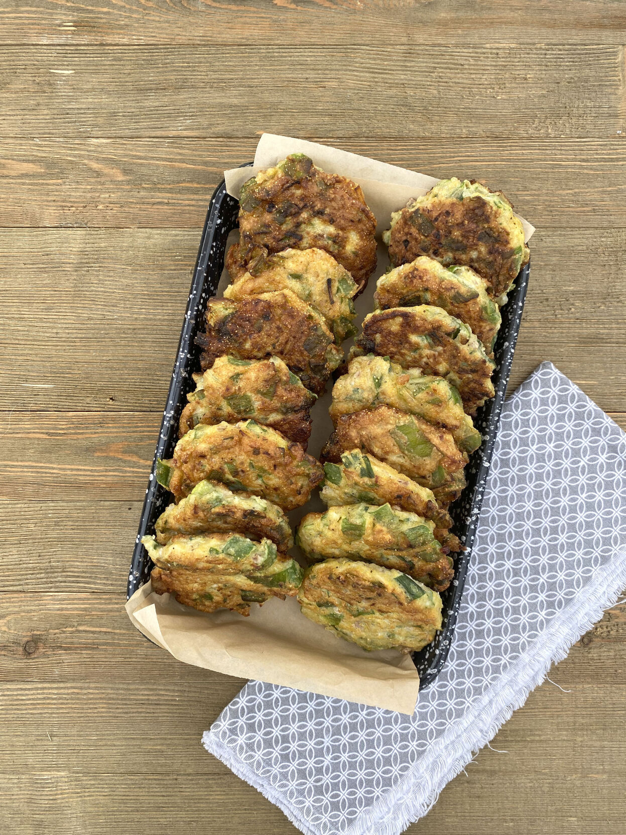 While you're waiting for fall, whip up some okra fritters and pear cake ...