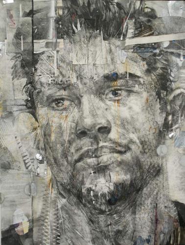 'Head Games;' Keith Perelli’s collage paintings take over Contemporain ...