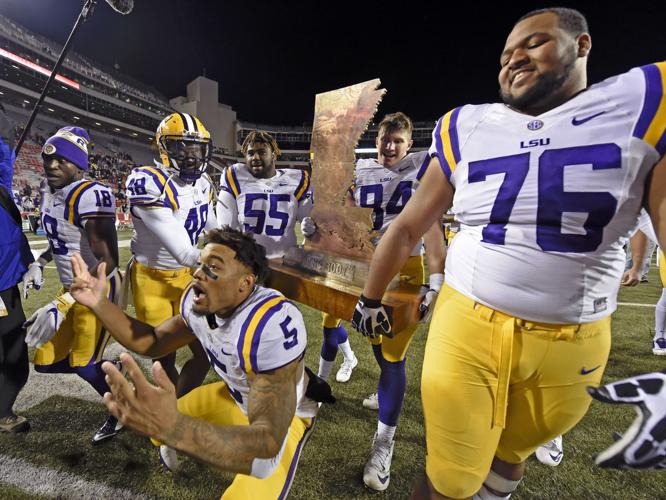 Bringing back the boot: LSU's celebrations with the Golden Boot over ...