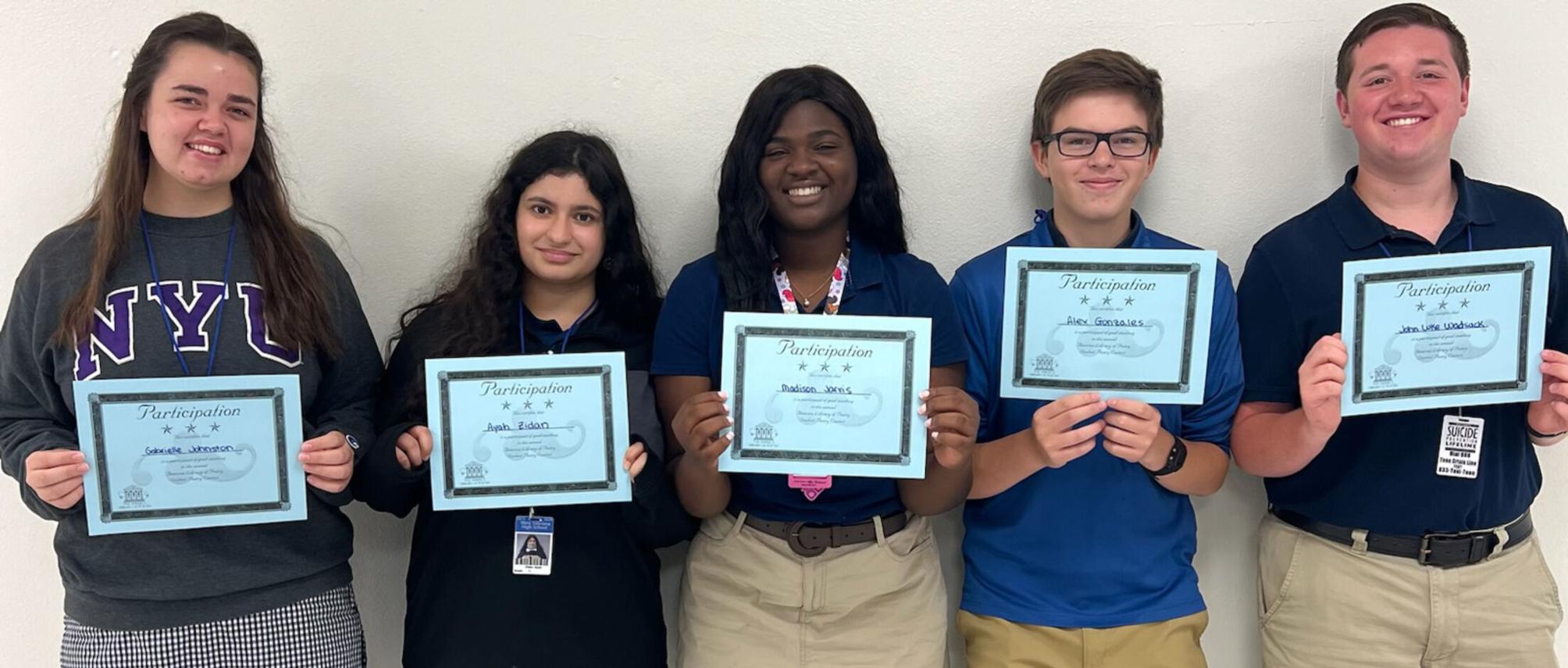 West Feliciana High students to be published in American Library of ...