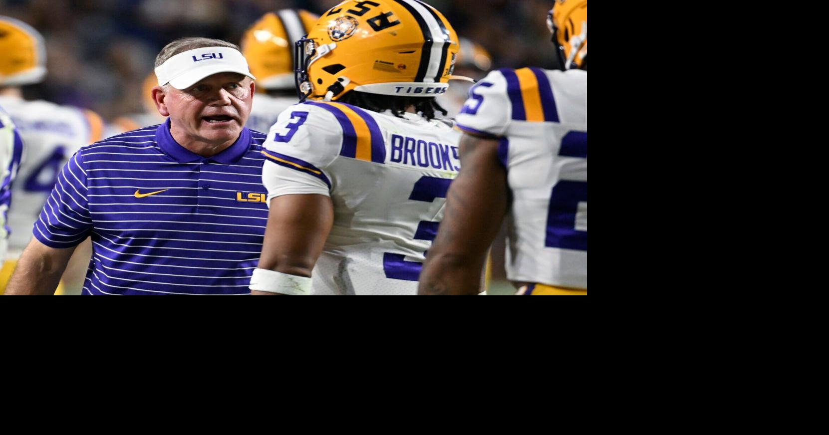 Greg Brooks Jr. refutes LSU coach Brian Kelly supported him | LSU ...