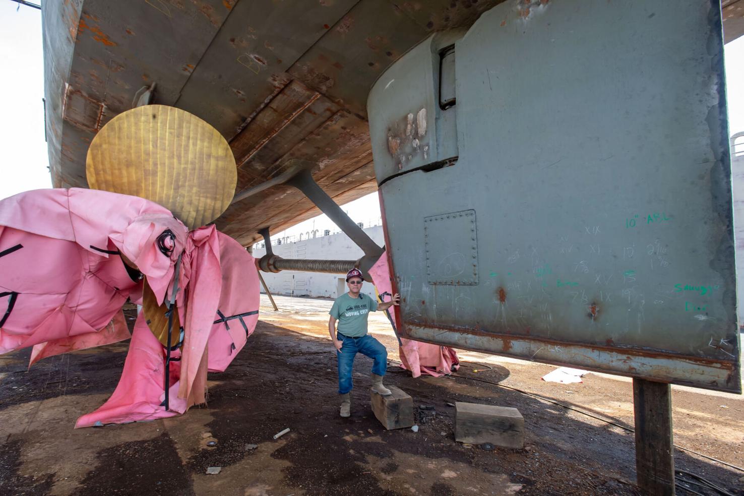 The USS Kidd, Baton Rouge's WWII ship, is getting repaired ...