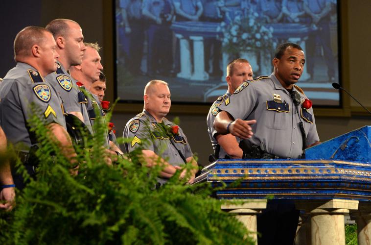 Photos Baton Rouge Community Pays Final Respects To Officer Montrell