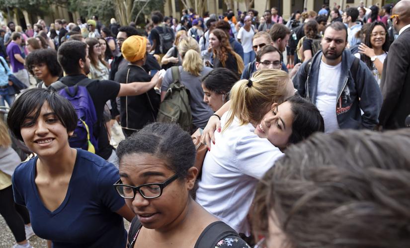 Photos: LSU students stage walkout on campus to protest Trump's ...