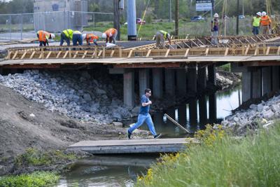 Makeshift bridges now span bayou between LSU students and Tigerland ...
