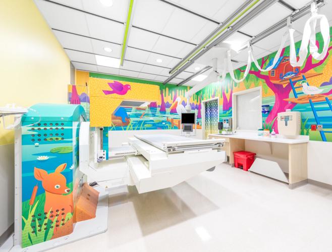 Vivid new artwork at OLOL Children's Hospital makes tests a little less ...