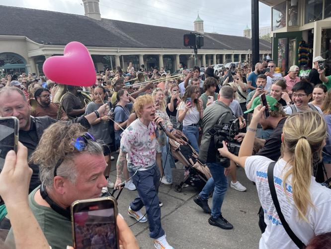 Ed Sheeran debuts 'Azizam' with surprise New Orleans parade ...