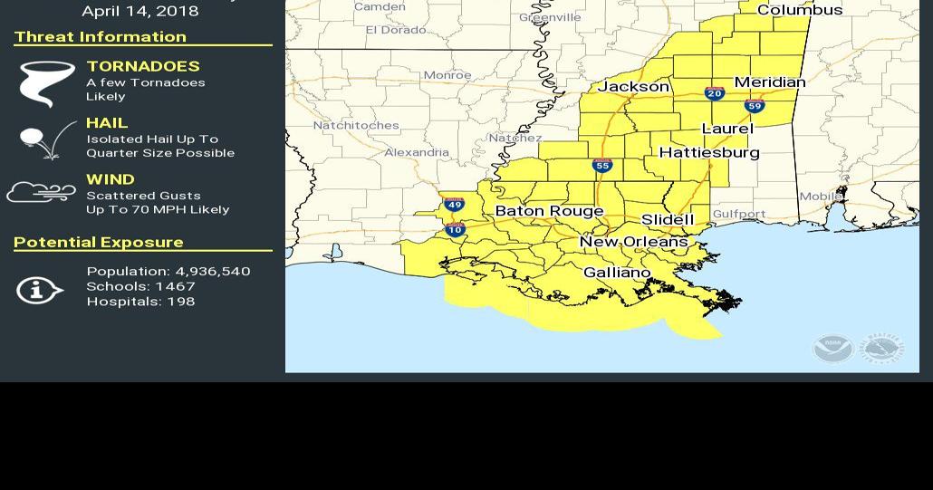 Baton Rouge weather: See radar as tornado watch lifted, severe storms ...