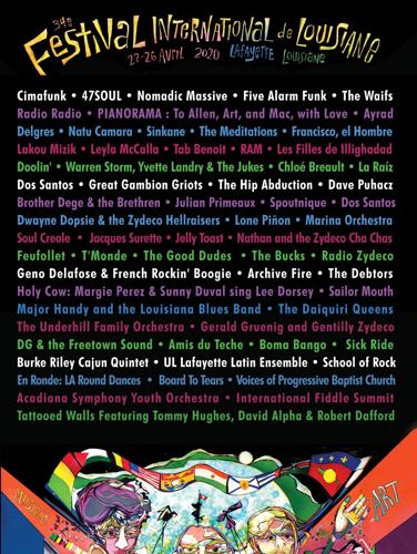 See music lineup, poster, pin for Festival International de Louisiane ...