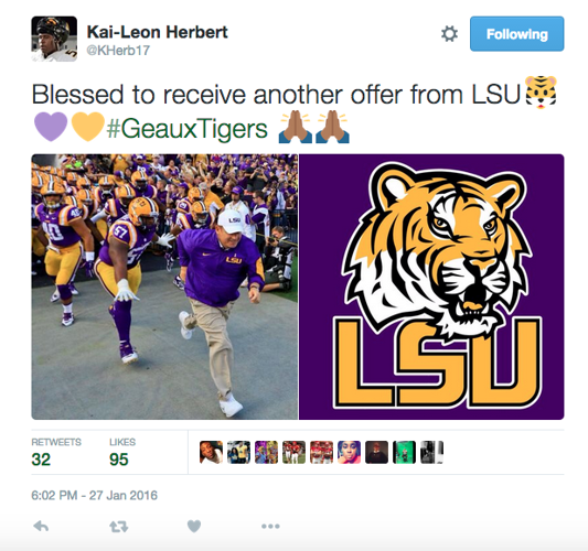 Which 2017 out-of-state prospects did LSU offer this week? | LSU ...