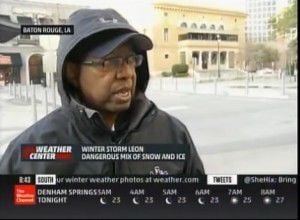 Holden talks Baton Rouge winter storm on the Weather Channel | News ...
