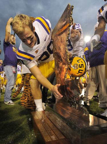 Bringing back the boot: LSU's celebrations with the Golden Boot over ...