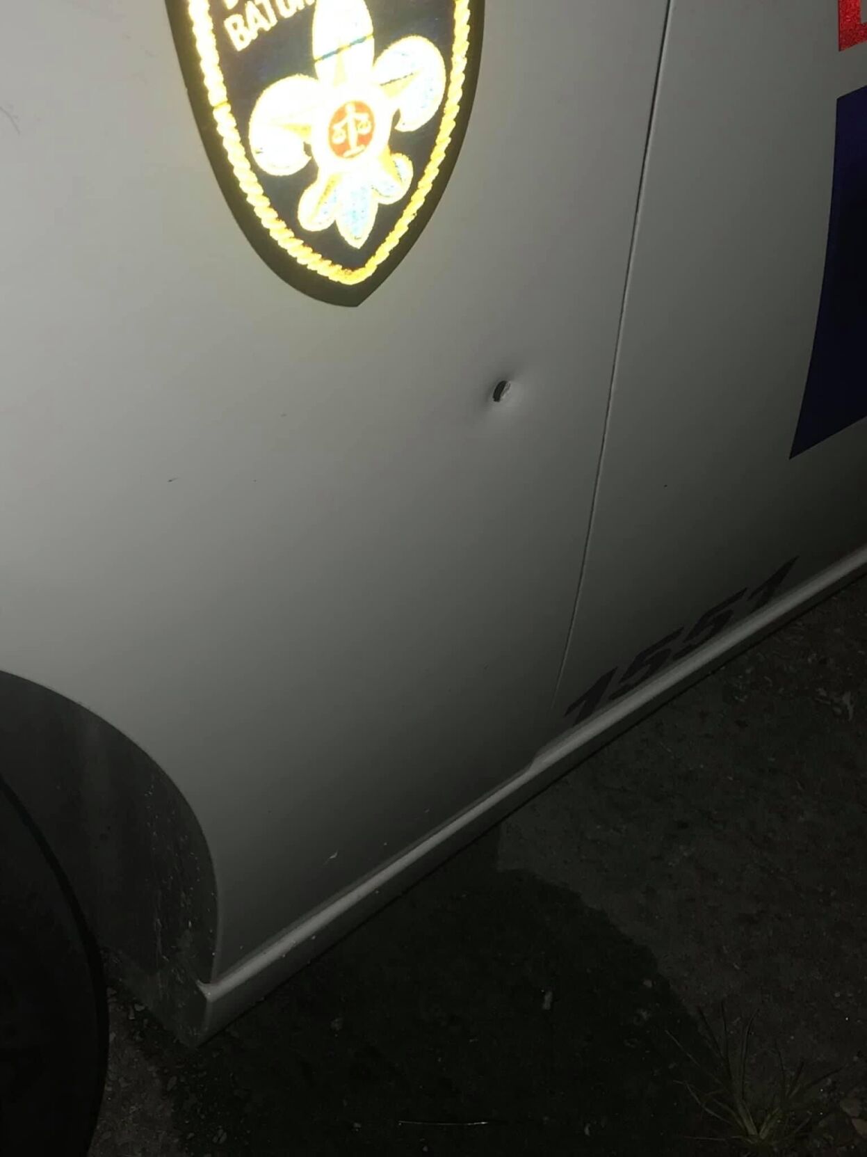 BRPD vehicle shot Saturday night with officer inside; no injuries ...