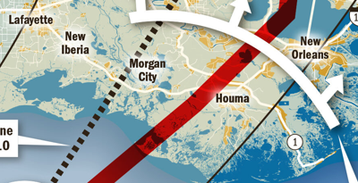 See map of Hurricane Francine's path over Louisiana | Hurricane Center ...