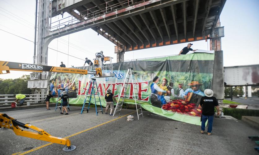 Iconic Robert Dafford murals installed on historic Pinhook Bridge in ...